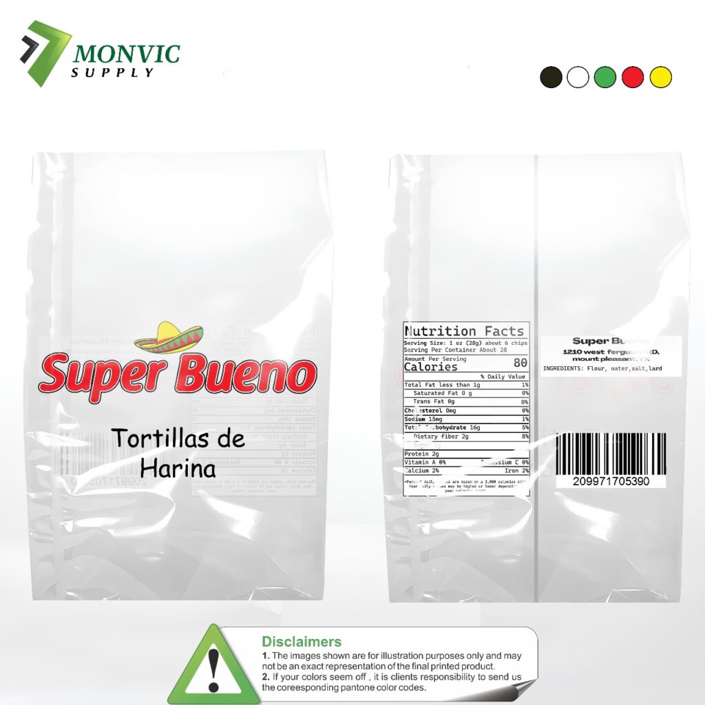 Tortilla Bag with tie – Monvic Supply
